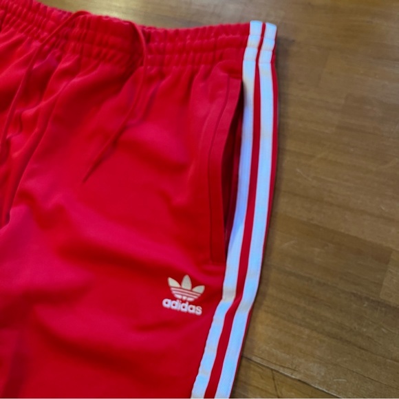 adidas | Pants | Adidas Primeblue Red Sst Track Suit | Poshmark